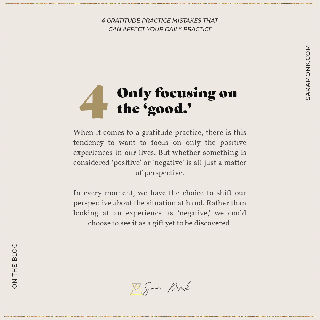 4 Gratitude Practice Mistakes That Can Affect Your Daily Practice